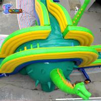 China Outdoor Commercial Inflatable Water Slide Inflatable Dinosaur Slide for sale