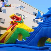 China Outdoors Amusement Inflatable Water Slide Dragon Shark Inflatable Slide for sale