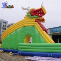 China Outdoors Amusement Inflatable Water Slide Dragon Shark Inflatable Slide for sale