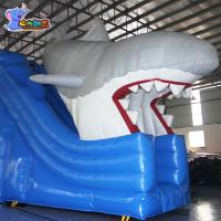 China Customized Shark Inflatable Water Slide Inflatable Slides Bounce House for sale