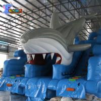 China Customized Shark Inflatable Water Slide Inflatable Slides Bounce House for sale