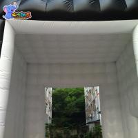 China Commercial Black Airdome Inflatable Disco Tent Blow Up Cube Rainproof for sale