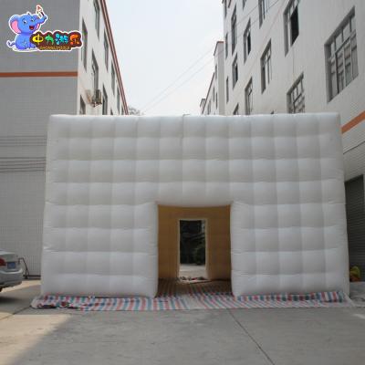China White Rectangle Airdome Inflatable Tents For Outdoor Event Camping UV Resisstant for sale