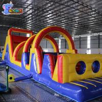 China Large Outdoors Inflatable Bouncy Castle Inflatable Castle With Obstacle for sale