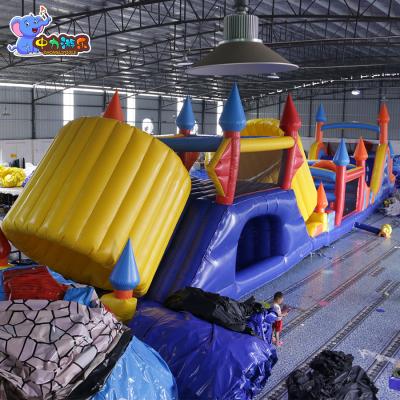 China Giant Inflatable Games Inflatable Bouncy Castle Bounce House Obstacle Course for sale
