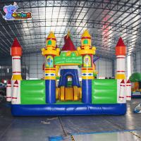 China Outdoor Rocket Inflatable Bouncy Castle Inflatable Castle Slide for sale