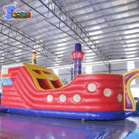 China Customization Inflatable Pirate Ship Slide Castle Inflatable Bouncy Castle for sale