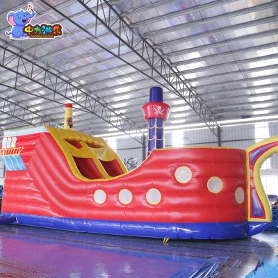 China Customization Inflatable Pirate Ship Slide Castle Inflatable Bouncy Castle for sale