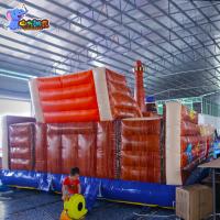 China Monkey Theme Pirate Ship Bouncy Castles Inflatable Bouncy Castle for sale