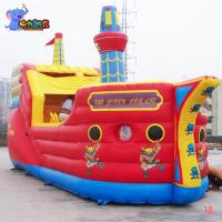 China Large Sized Pirate Ship Theme Inflatable Bouncy Castle Inflatable Kids Playground for sale