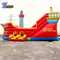 China Large Sized Pirate Ship Theme Inflatable Bouncy Castle Inflatable Kids Playground for sale