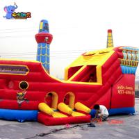 China Large Sized Pirate Ship Theme Inflatable Bouncy Castle Inflatable Kids Playground for sale