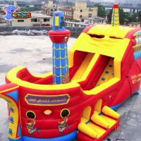China Large Sized Pirate Ship Theme Inflatable Bouncy Castle Inflatable Kids Playground for sale
