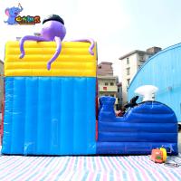 China Octopus Pirate Ship Theme Bounce House Slide Combo Inflatable Bouncy Castle for sale