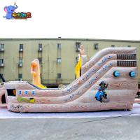 China Pirate Ship Theme Outdoors Inflatable Bouncy Castle Inflatable Amusement Park for sale