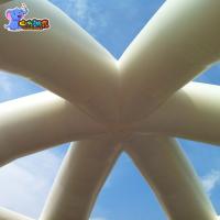 China Customized Giant Inflatable Spider Dome Tent Marquee White Limestone for sale