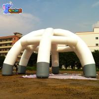 China Customized Giant Inflatable Spider Dome Tent Marquee White Limestone for sale