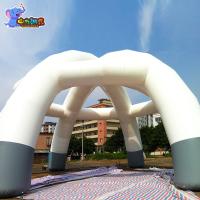 China Customized Giant Inflatable Spider Dome Tent Marquee White Limestone for sale