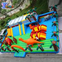 China Dinosaur Cartoon Inflatable Bouncy Castle  Inflatable Trampoline Fun City for sale