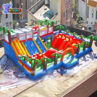China Dinosaur Cartoon Inflatable Bouncy Castle  Inflatable Trampoline Fun City for sale