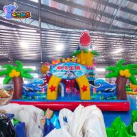 China Ocean Theme Inflatable Bouncy Castle Inflatable Slide Bounce House for sale