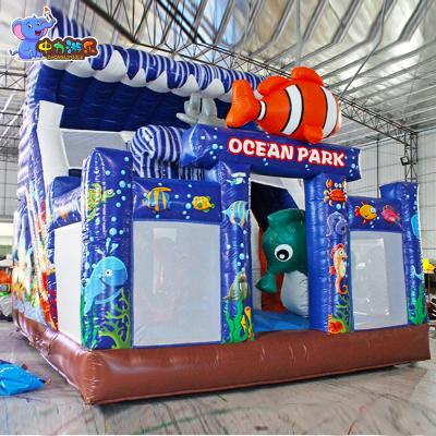 China Cartoon Inflatable Bouncy Castle Kids Jumping Castle Inflatable Trampoline for sale