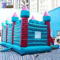 China Flame Theme Inflatable Bouncy Castle Outdoor Inflatable Castle Slide Combo for sale
