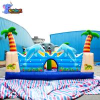 China Beach Animal Theme Inflatable Bouncy Castle for Children Inflatable Trampoline for sale