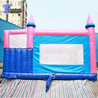 China Outdoor Pink Inflatable Bouncy Castle Inflatable Trampoline Slide for sale