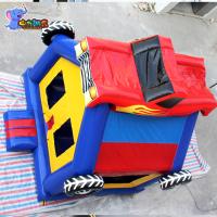 China Racing Car Theme Inflatable Bouncy Castle Inflatable Trampoline for Kids for sale