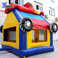 China Racing Car Theme Inflatable Bouncy Castle Inflatable Trampoline for Kids for sale