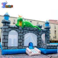China Indoor Medieval Dragon Inflatable Bouncy Castle Jumping Bounce House for sale