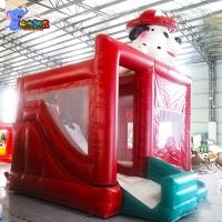 China Cushioning Inflatable Jumping Dalmatian Dog Bouncy Castle Slide Combo for sale