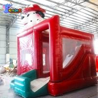 China Cushioning Inflatable Jumping Dalmatian Dog Bouncy Castle Slide Combo for sale