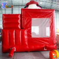China Cushioning Inflatable Jumping Dalmatian Dog Bouncy Castle Slide Combo for sale