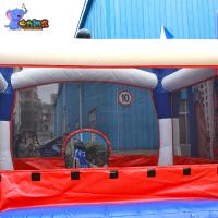 China Penguin Theme Archway Inflatable Bouncy Castle Outdoor Jumping park for sale