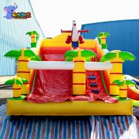 China Dinosaur Theme Inflatable Water Slide Inflatable Slide Bounce House for sale