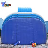 China Customised 30 Ft Inflatable Water Slide Bouncy Paddling Pool Tear Resistant for sale