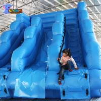 China Heavy Duty Inflatable 20 Ft Blow Up Water Slide Pool For Indoor Playgrounds for sale