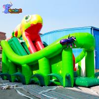 China Anti Wear Inflatable Water Slide Jumping Castle UV Resistant Custom for sale