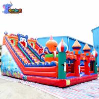 China Ocean Octopus Bouncy Castle Inflatable Jumping Bouncing House With Slide for sale
