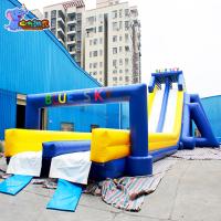 China Giant Outdoor Inflatable Water Slide 50ft For Kids Adults Sun Resistant for sale