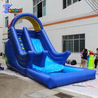 China PVC Residential Inflatable Water Slides buffer Portable Swimming Pool Slides for sale