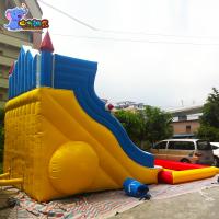 China Outdoor Triple Inflatable Waterslide Birthday Party Buffer Pool 22ft for sale