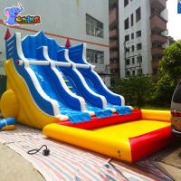China Outdoor Triple Inflatable Waterslide Birthday Party Buffer Pool 22ft for sale