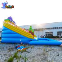 China OEM 50 Foot Inflatable Water Slide Swimming Pool CE Certificated for sale