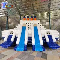 China Portable Inflatable Water Slide Paddling Pool Cruise Ship Theme For Amusement Park for sale