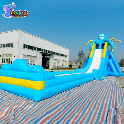China Large Octopus Inflatable Water Slide Bouncy Castle Paddling Pool Customized for sale