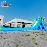 China Large Octopus Inflatable Water Slide Bouncy Castle Paddling Pool Customized for sale