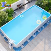 China OEM Portable Steel Frame Swimming Pool For Adult Waterproof for sale